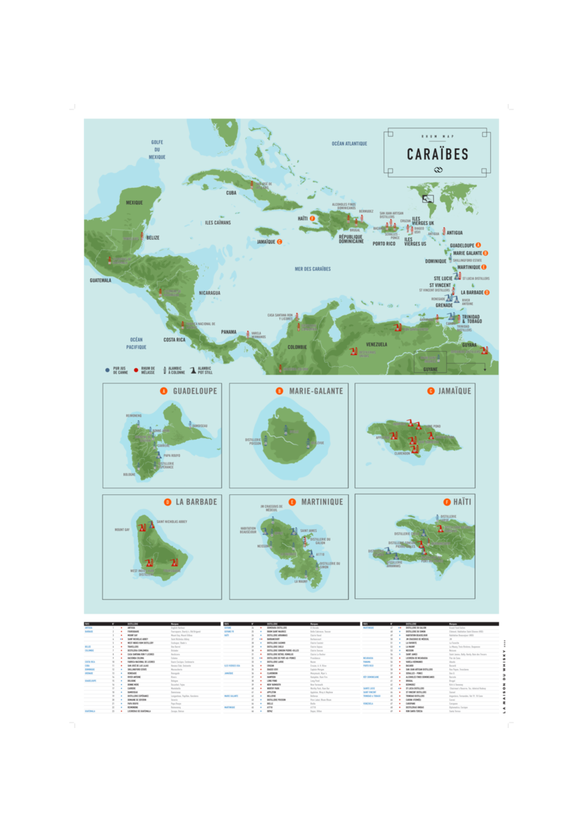 Rum Map 2023 | brand goodies, objects and accessories