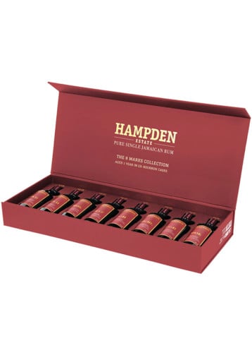 Hampden Box 8 Marks 1 year ex-bourbon Collection 8 x 20cl | Rum fro...