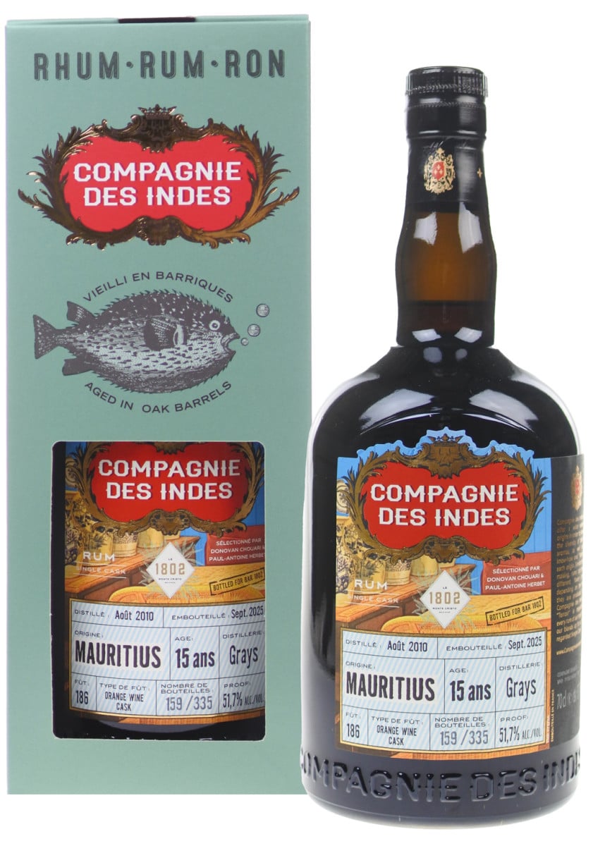 La Compagnie des Indes - New Grove 15 ans Finish Wine Orange Editio...