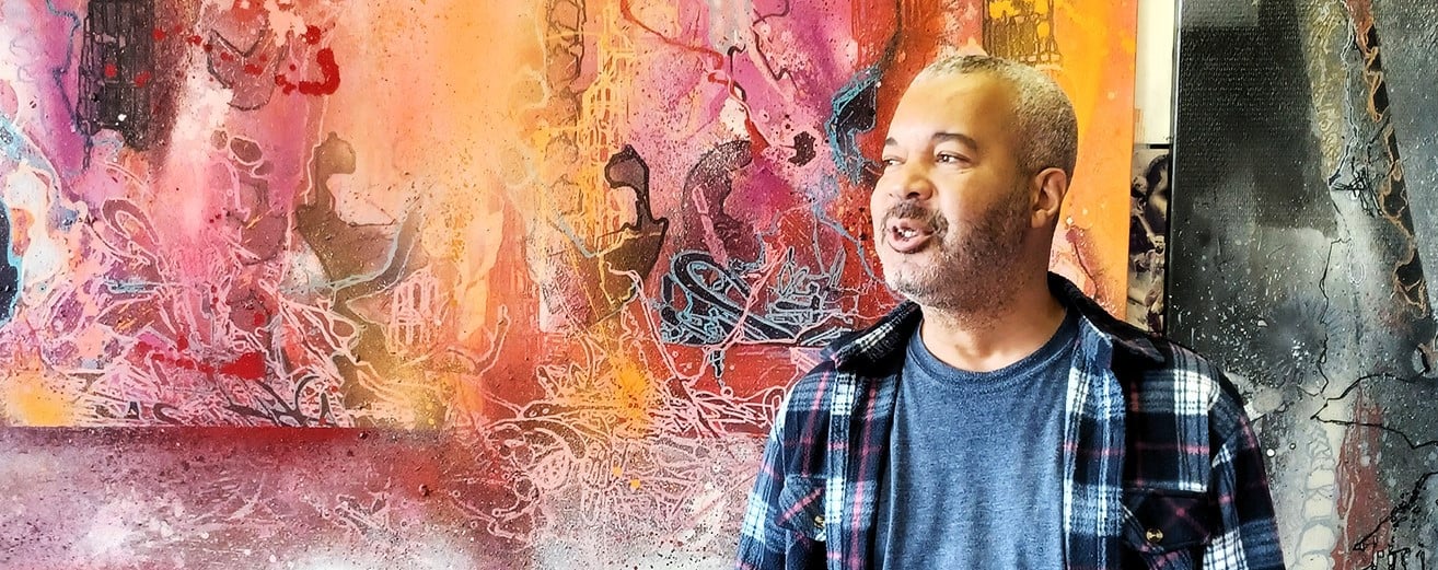 Longueteau and art: La Galerie, meeting with Shuck One